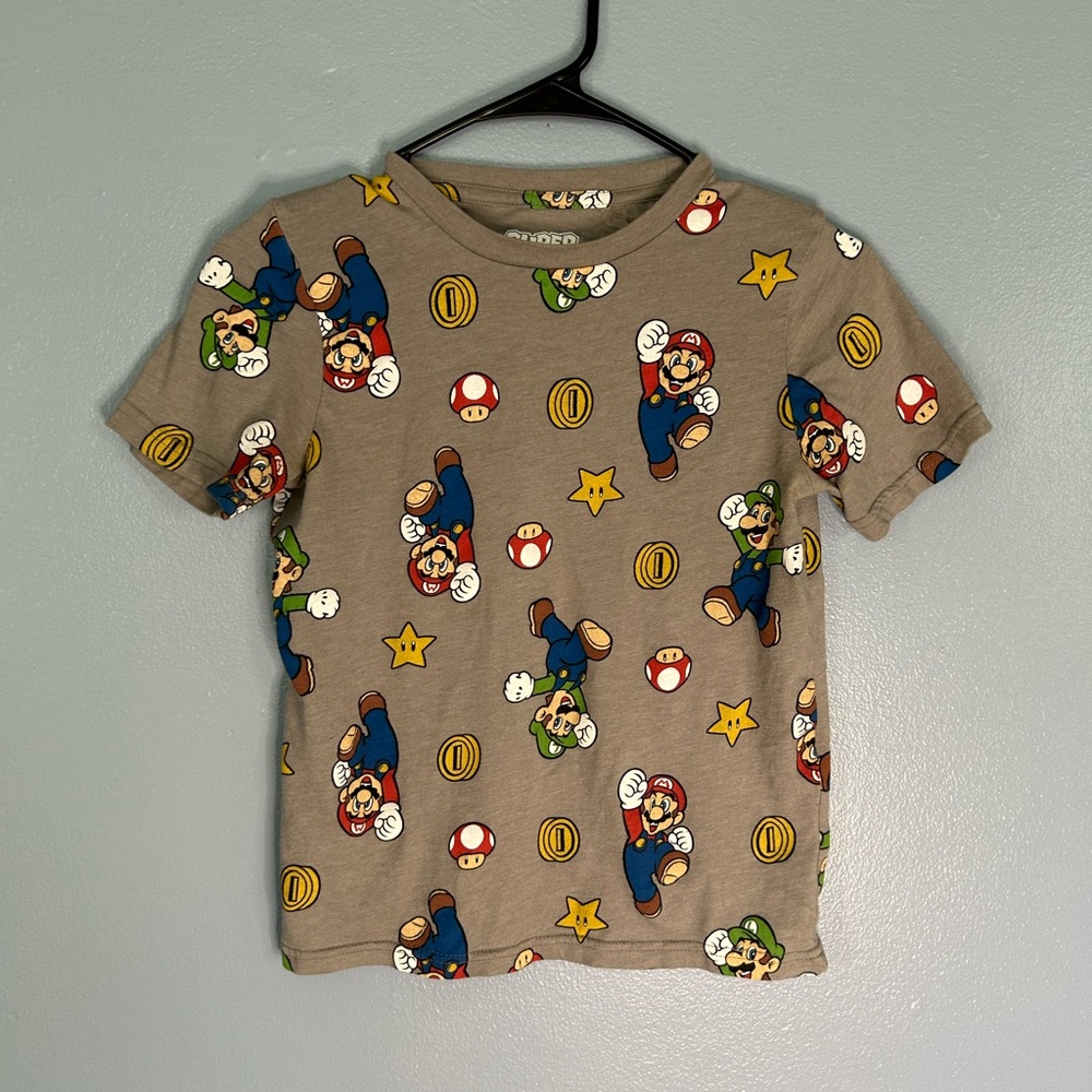 Nintendo Super Mario And Luigi Crop Baby Tee / S - Gem